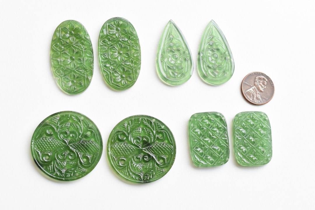 Serpentine Window Carved Mix Shape Natural Loose Gemstone | Genuine ...