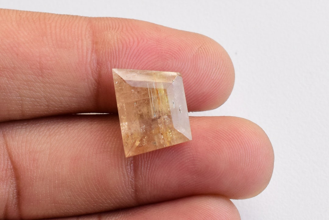 Imperial Topaz Taper Cut Stone Faceted Natural Gemstone Brazilian Topaz ...