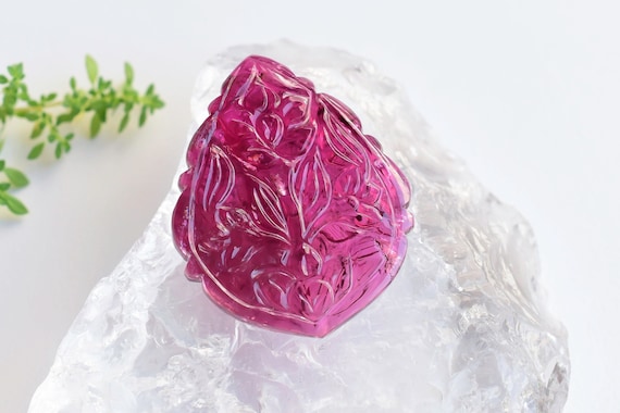Turmalina Rosa Hot Pink Natural Turmalin Edelstein 3,52 Karat Turmalin
