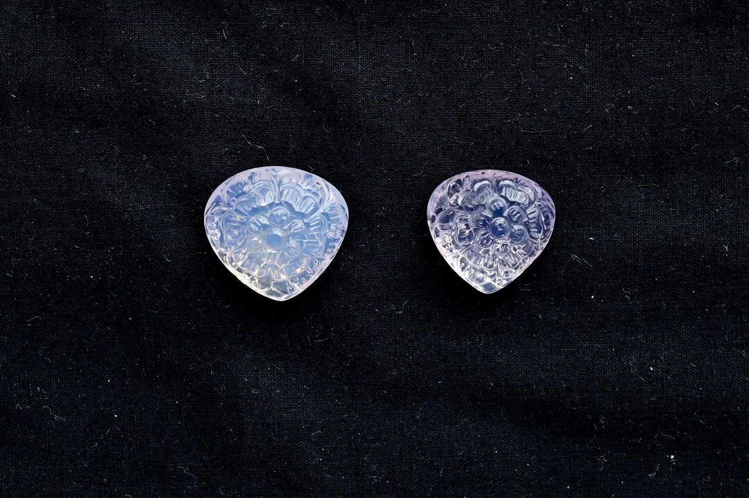 Lavender Quartz Heart Carved Loose Natural Gemstone | Quartz for ...