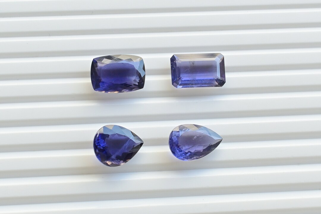 Iolite Mix Cut Stone Faceted Natural Gemstone | Iolite for Jewelry ...