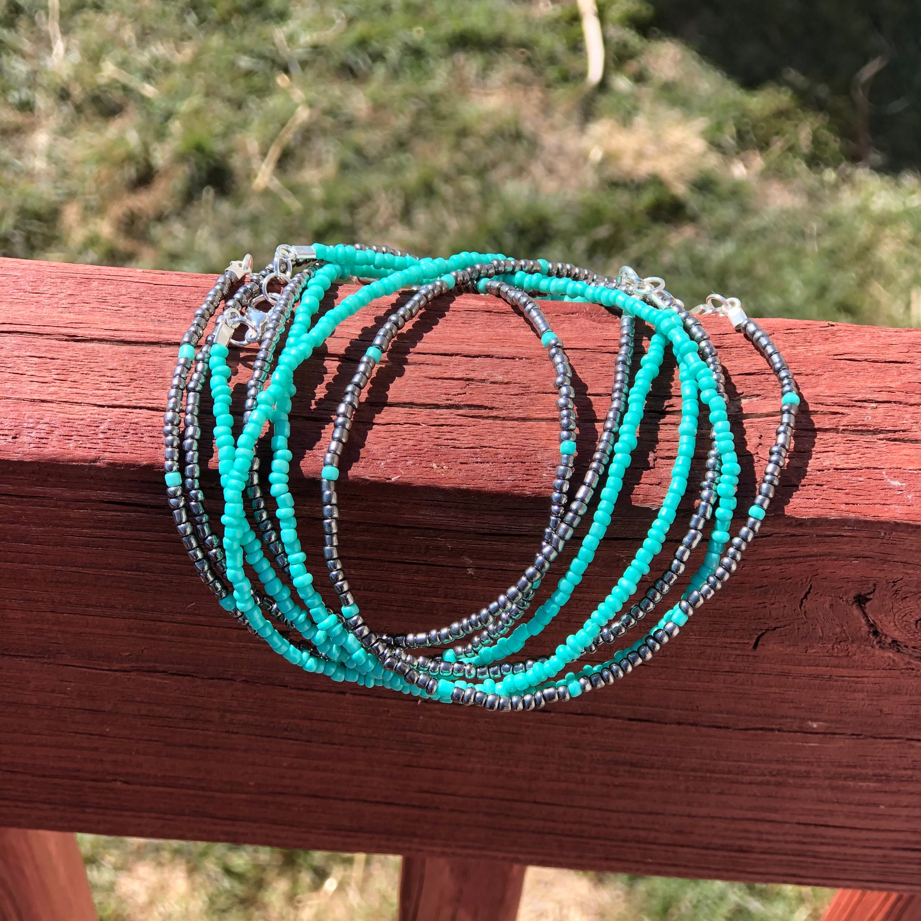 Seed Bead Ankle Bracelet - Etsy