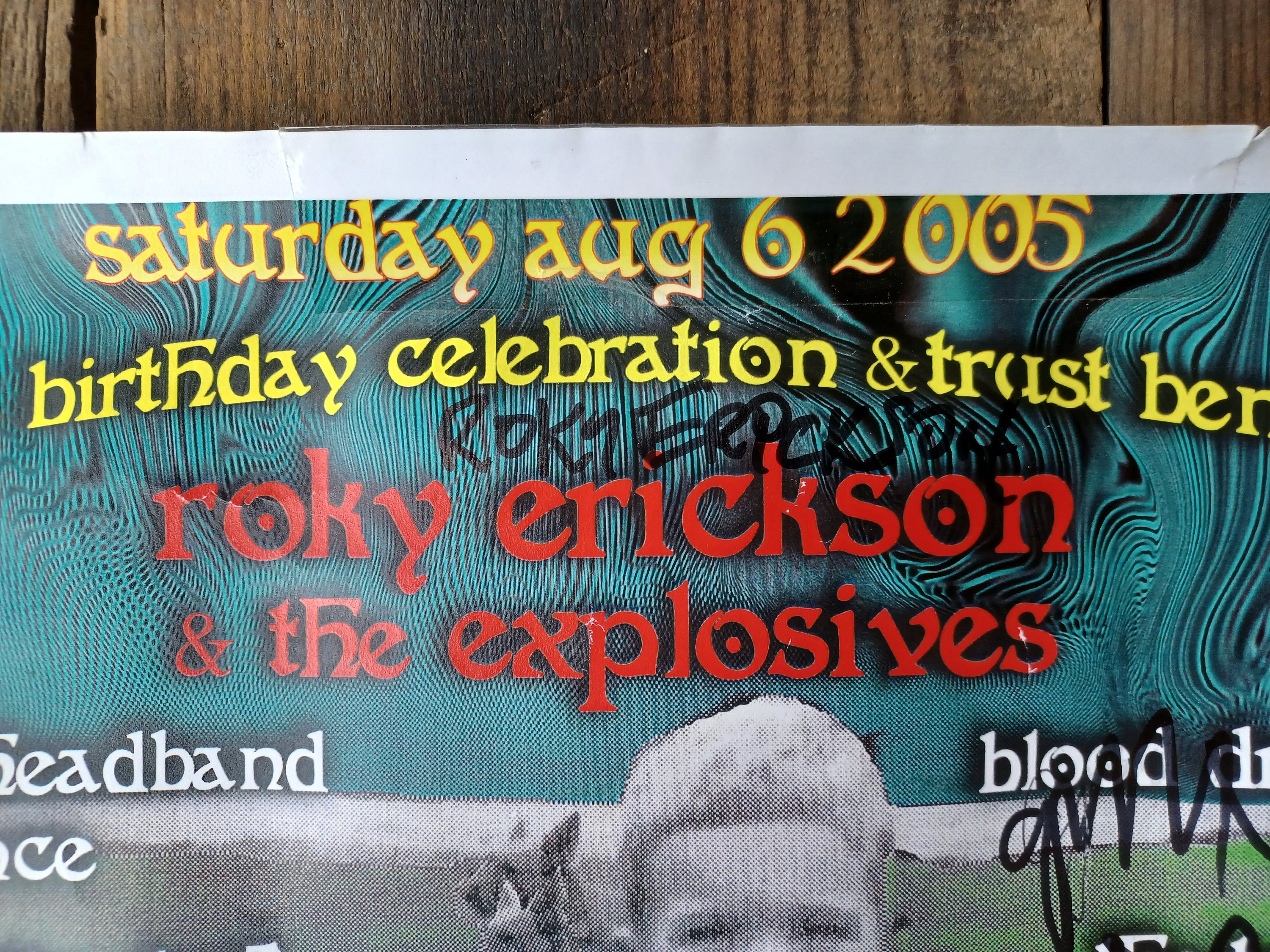 Roky Erickson Autographed Comeback Gig Austin TX Poster, Very Rare - Etsy