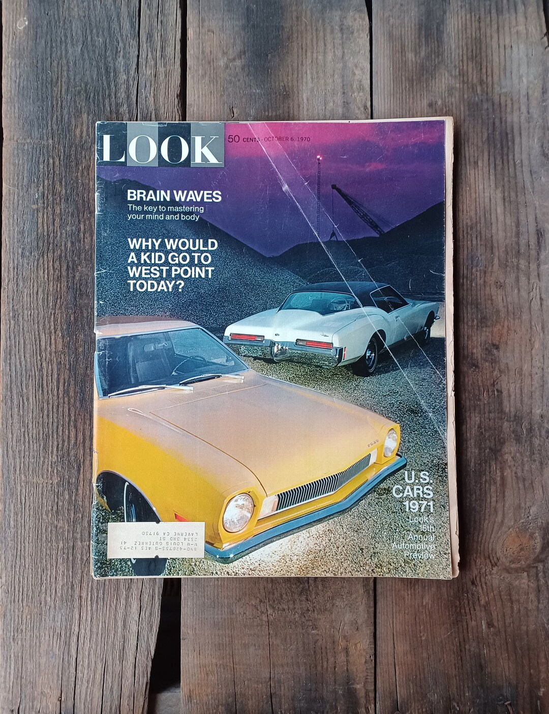 Vtg US 1971 Cars Preview, Look Magazine Oct 1970, Look's 15th Annual ...