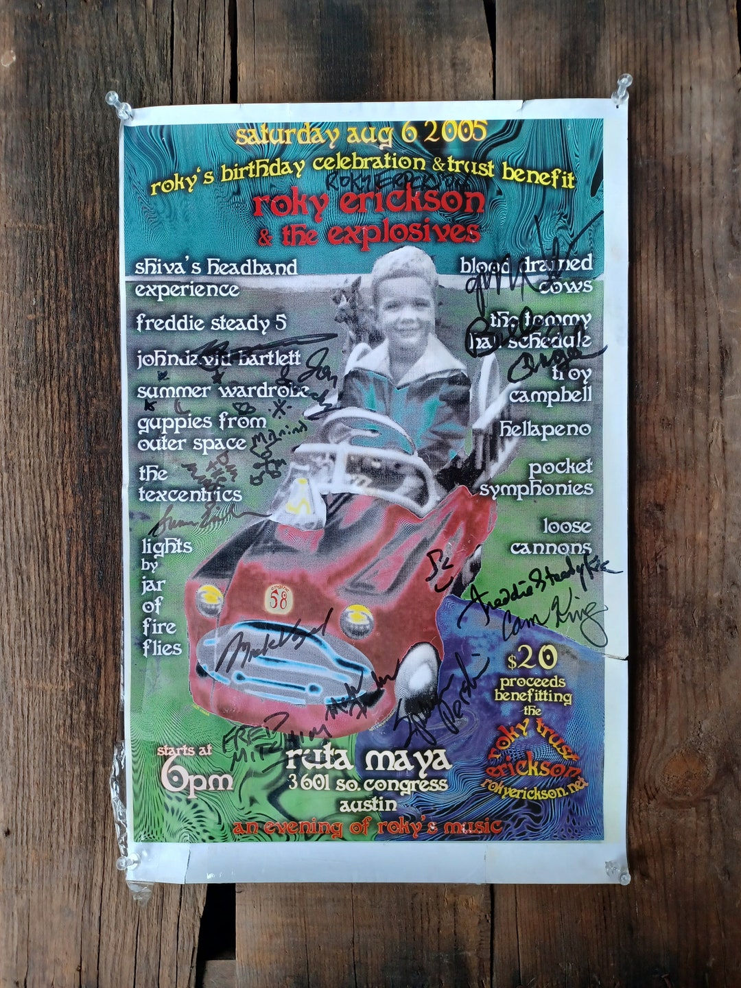 Roky Erickson Autographed Comeback Gig Austin TX Poster, Very Rare - Etsy