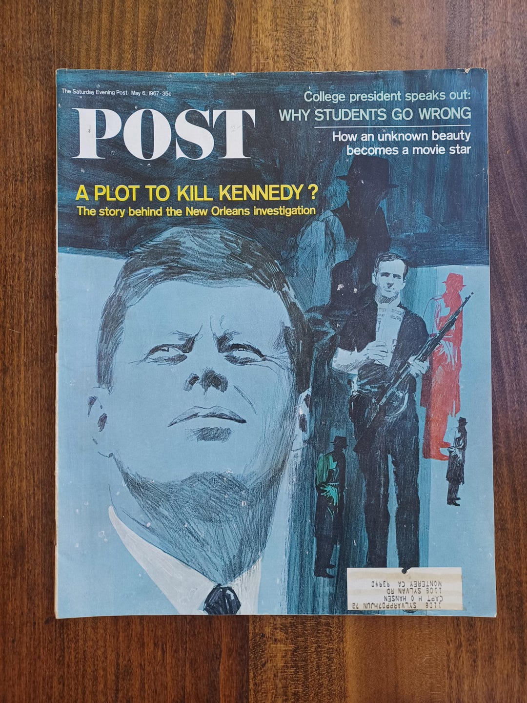 Vtg A Plot to Kill Kennedy, Saturday Evening Post May 1967, New Orleans ...