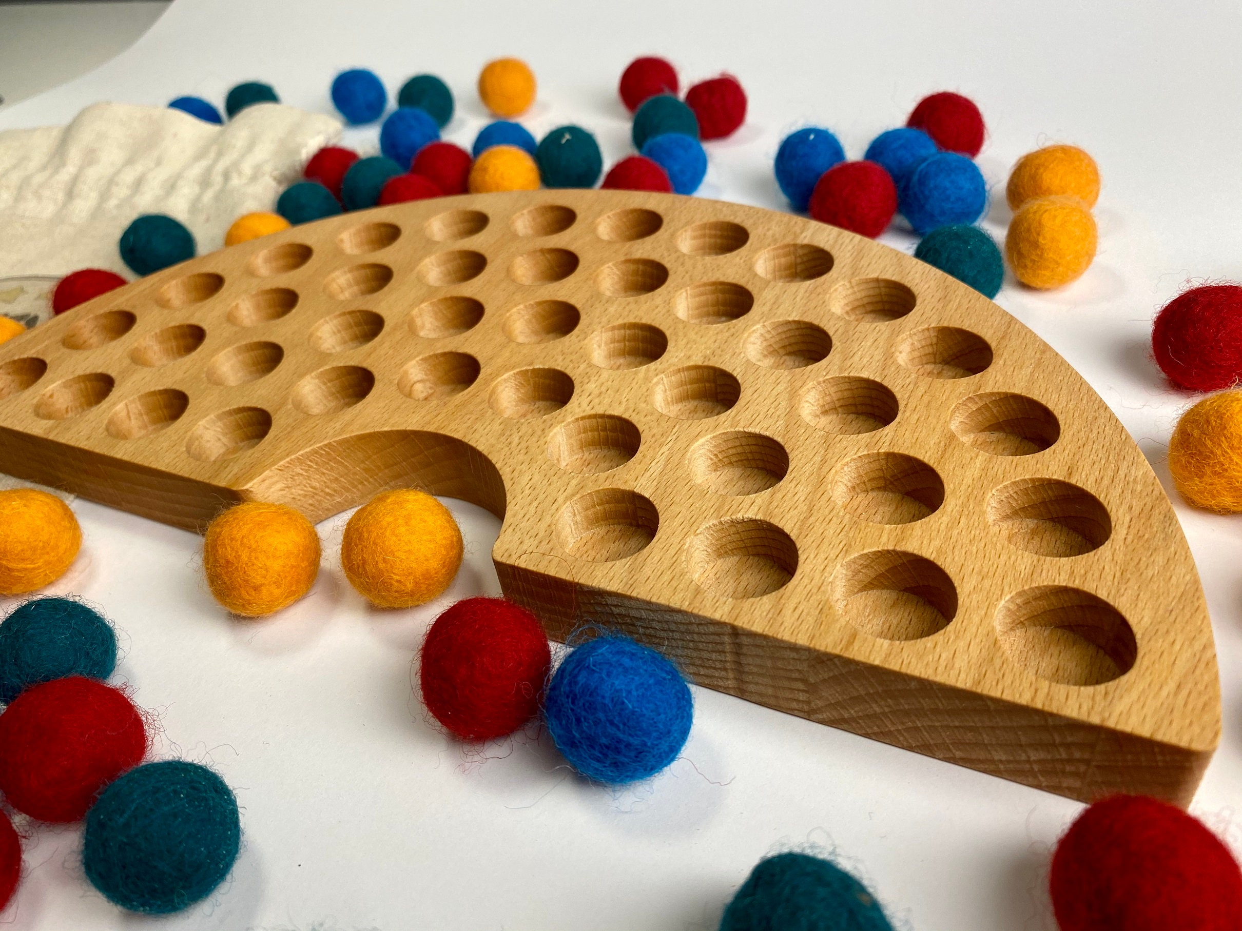 Rainbow Color Sorter Montessori Toy for 3 Years Old 4 Years - Etsy