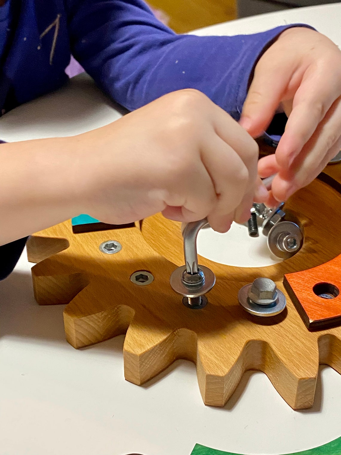 Busy Puzzle Montessori Busy Board Basic Skills Educational - Etsy