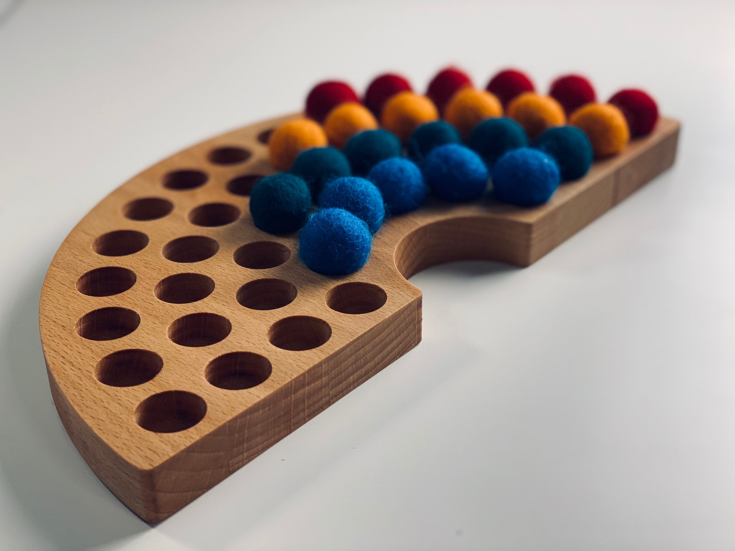 Rainbow Color Sorter Montessori Toy for 3 Years Old 4 Years - Etsy