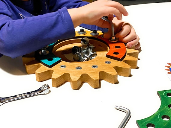 Montessori Screw Board for Kidsbusy Board Basic Skills - Etsy