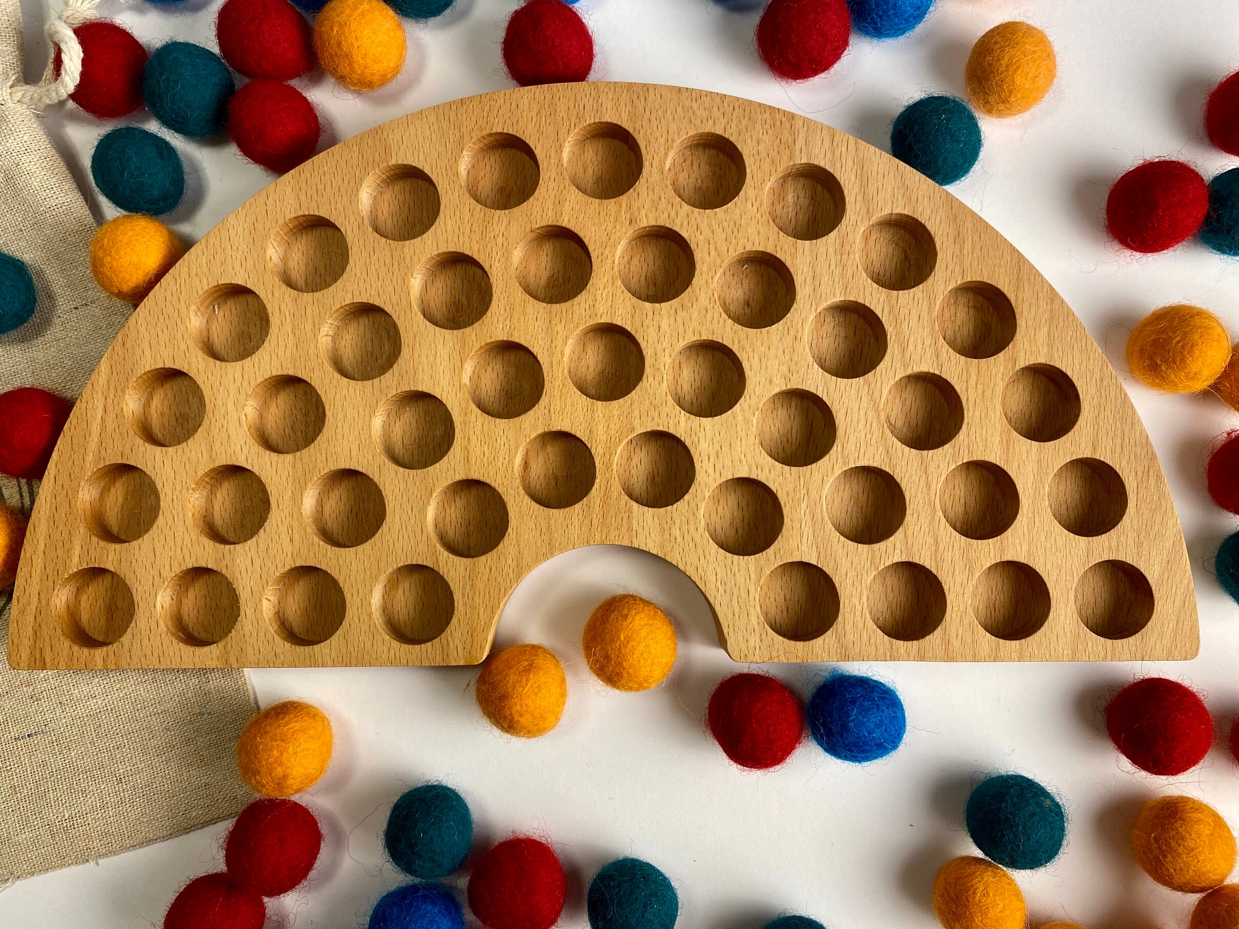 Rainbow Color Sorter Montessori Toy for 3 Years Old 4 Years - Etsy