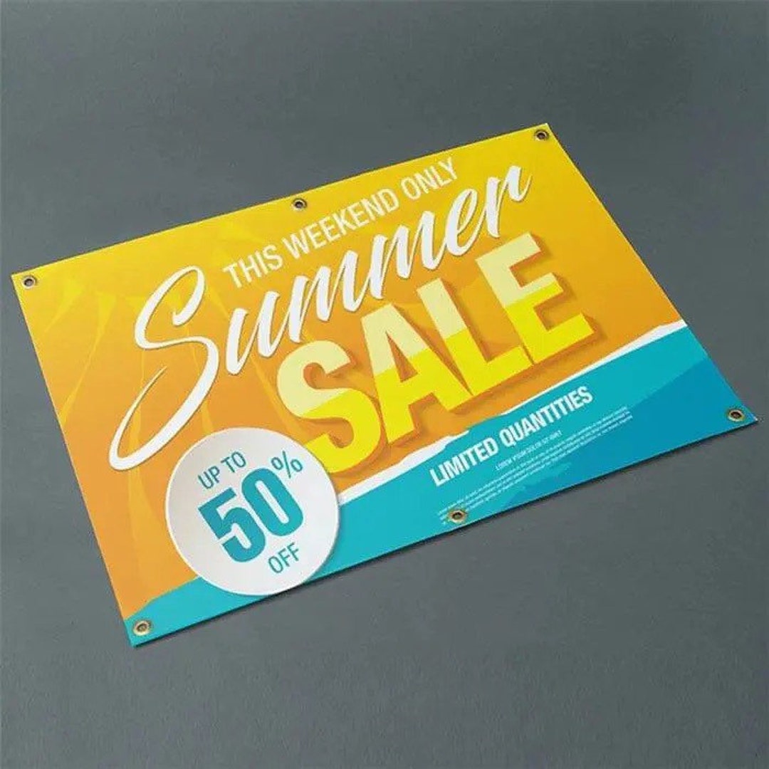 4ft X 1ft Promotional PVC Advertising Banner 440gsm - Promo Budget ...