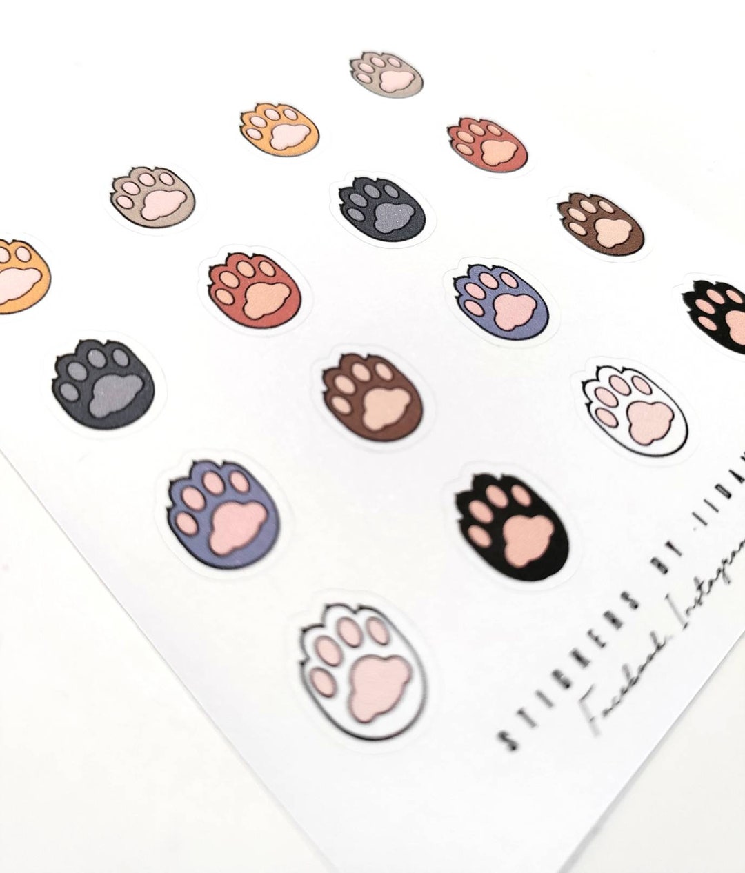 Dog Paw Stickers - Etsy