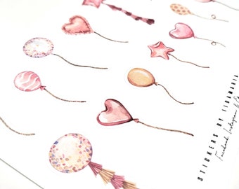 Birthday Journal Stickers Journal Sticker Kit Birthday - Etsy