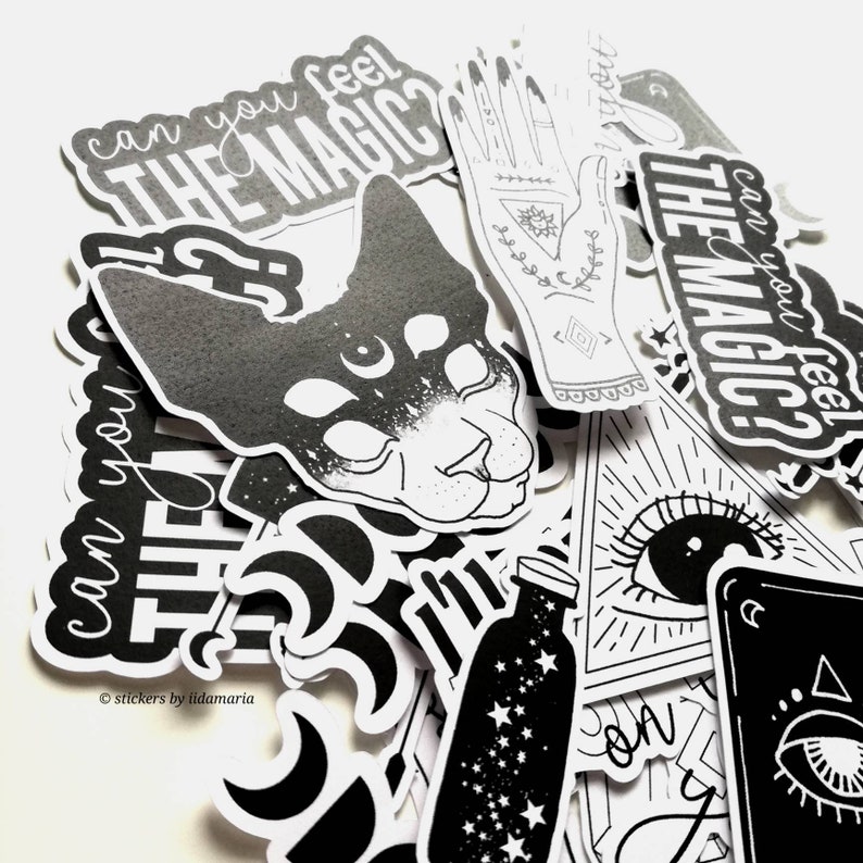 10pc Mystic Die Cut Sticker Set Celestial Witchcraft Tarot - Etsy