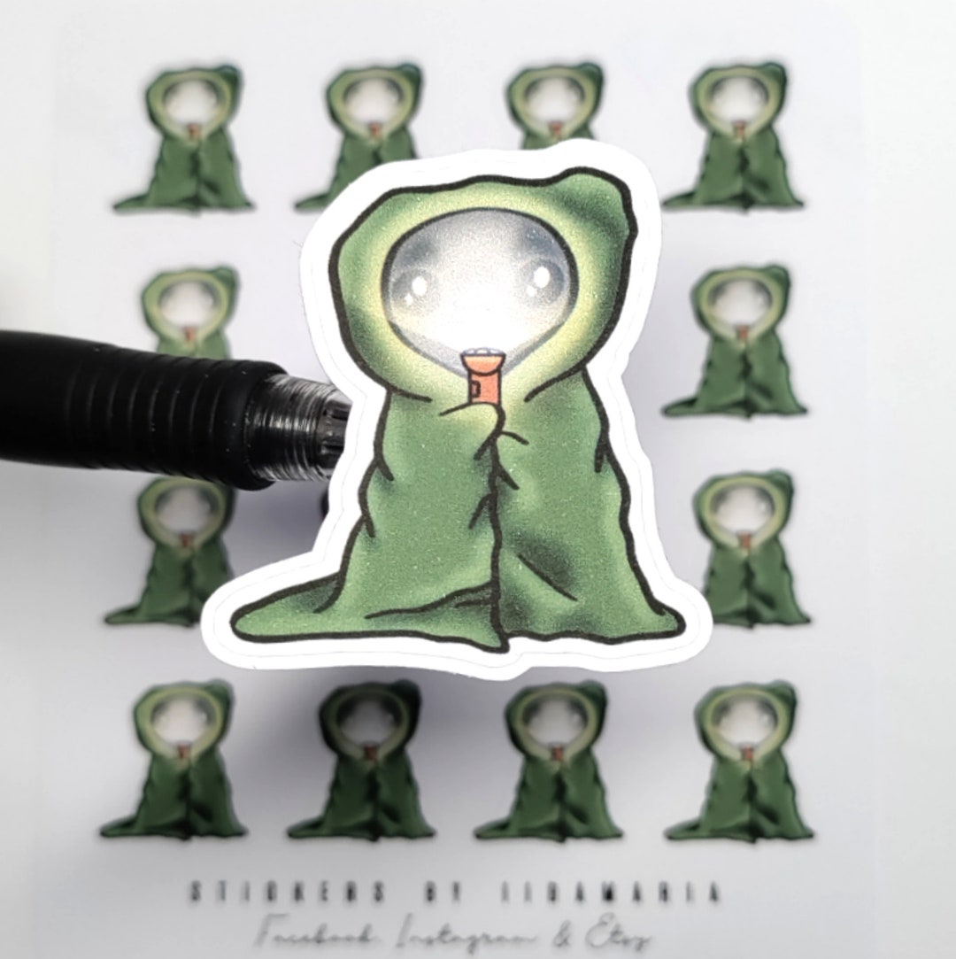 Luna the Bat Flashlight -stickers - Etsy