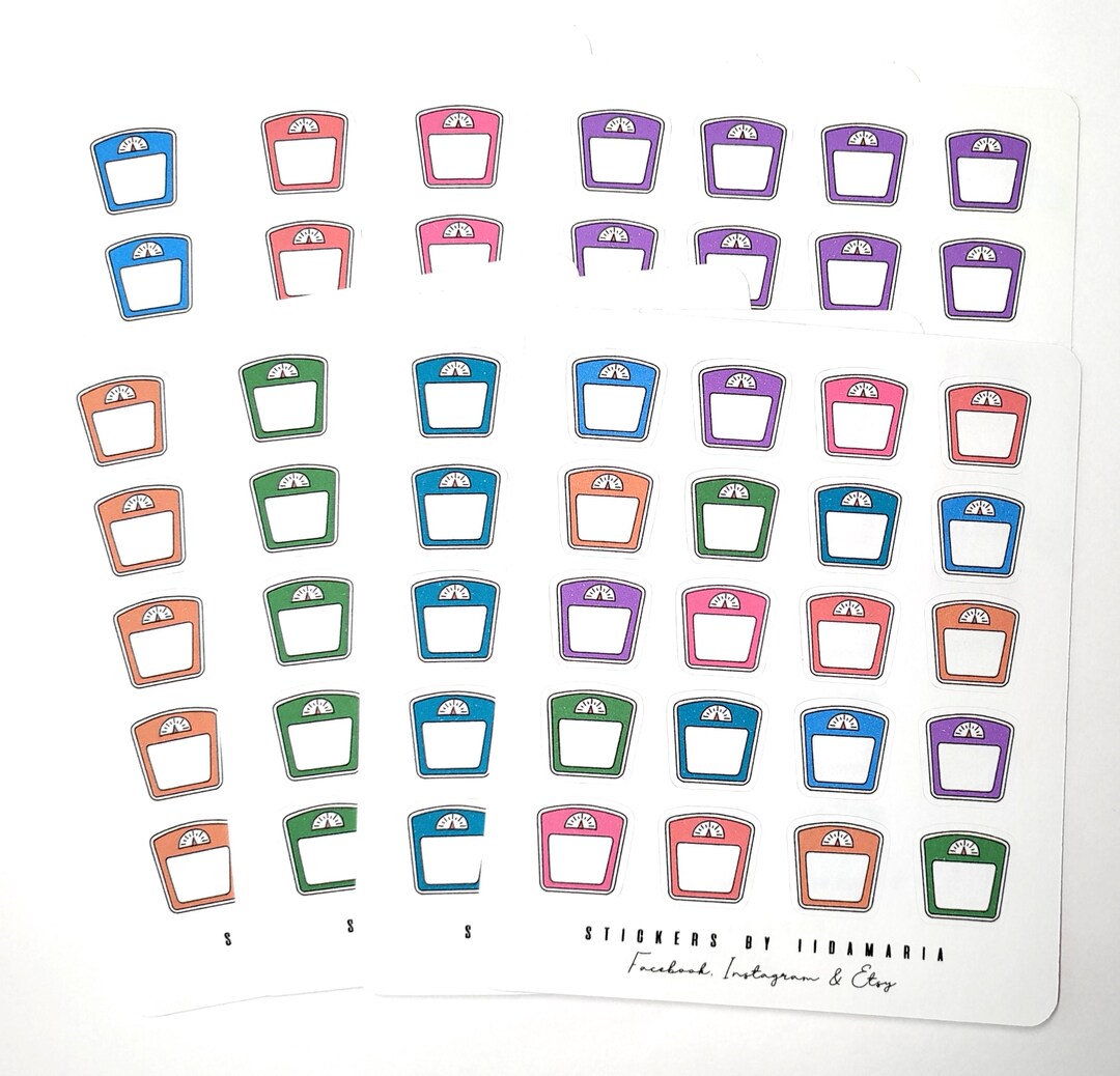 Weighing Scale -stickers - Etsy