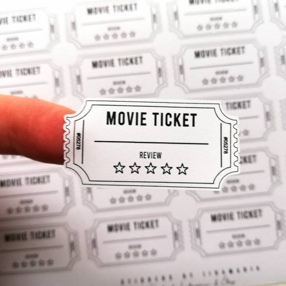 Movie Ticket Stickers - Etsy