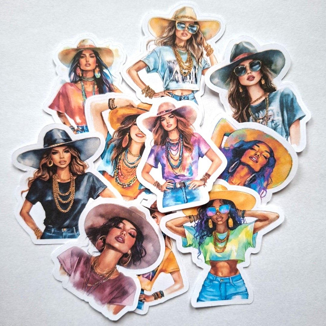 Summer Girls -die Cut Sticker Set - Etsy