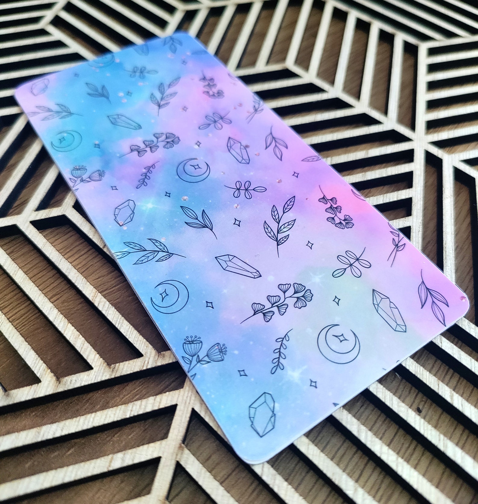 Watercolor Galaxy Bookmark, Reading Book Stationary Magical Celestial ...