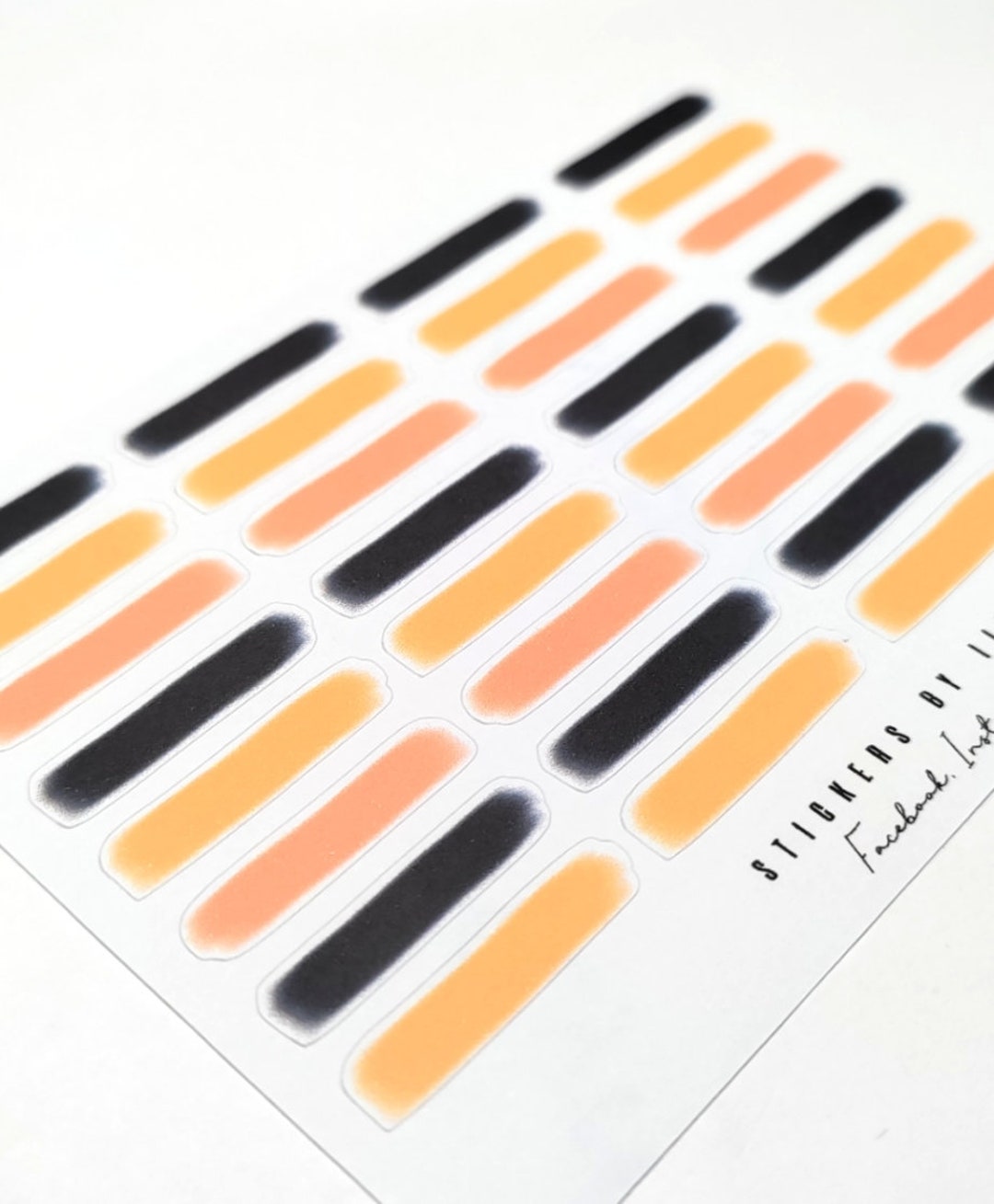 Halloween Brush Stroke -stickers - Etsy