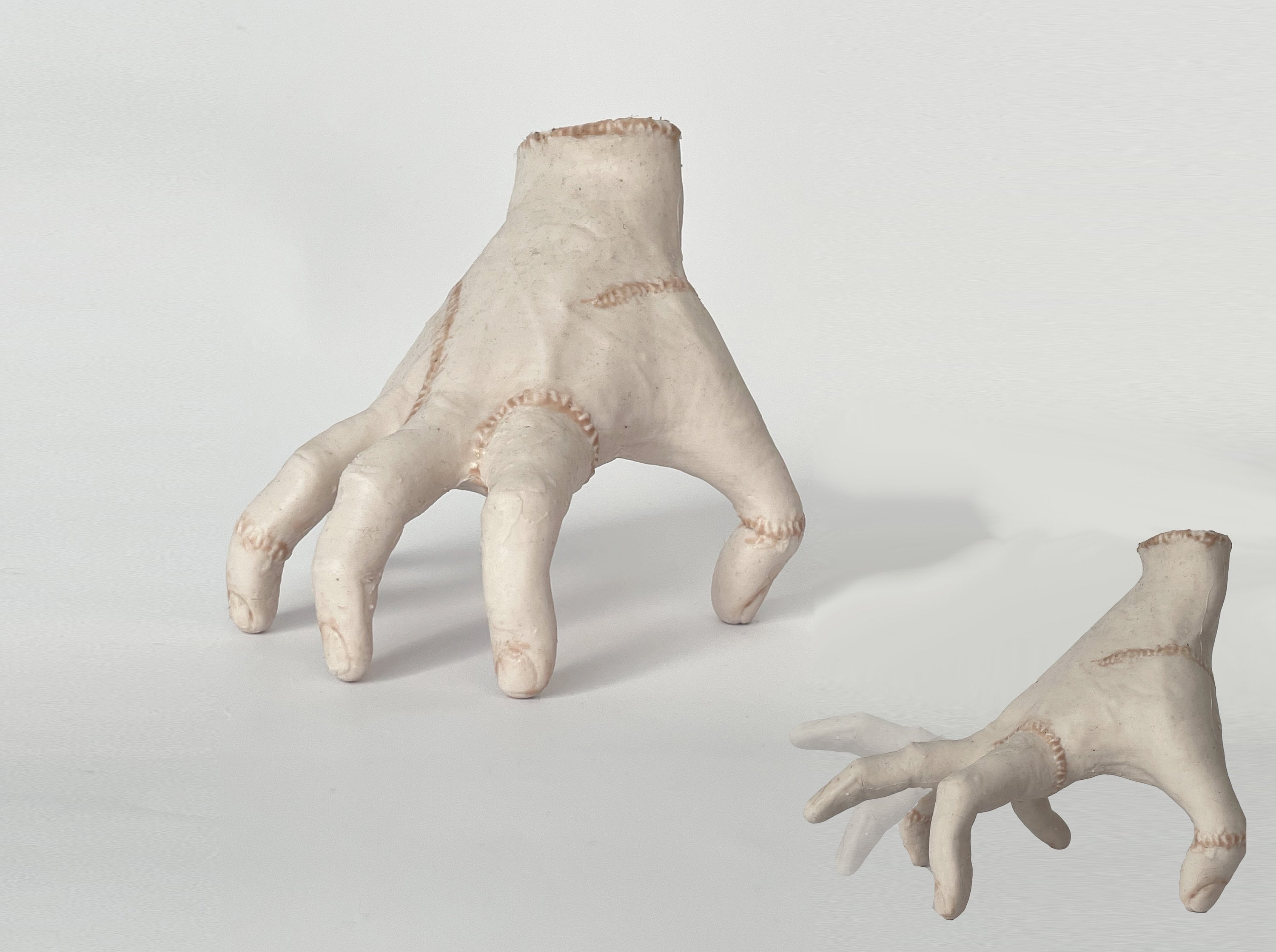 Flexible Poseable Thing Hand Silicone Addams Family Wednesday Sculpture ...