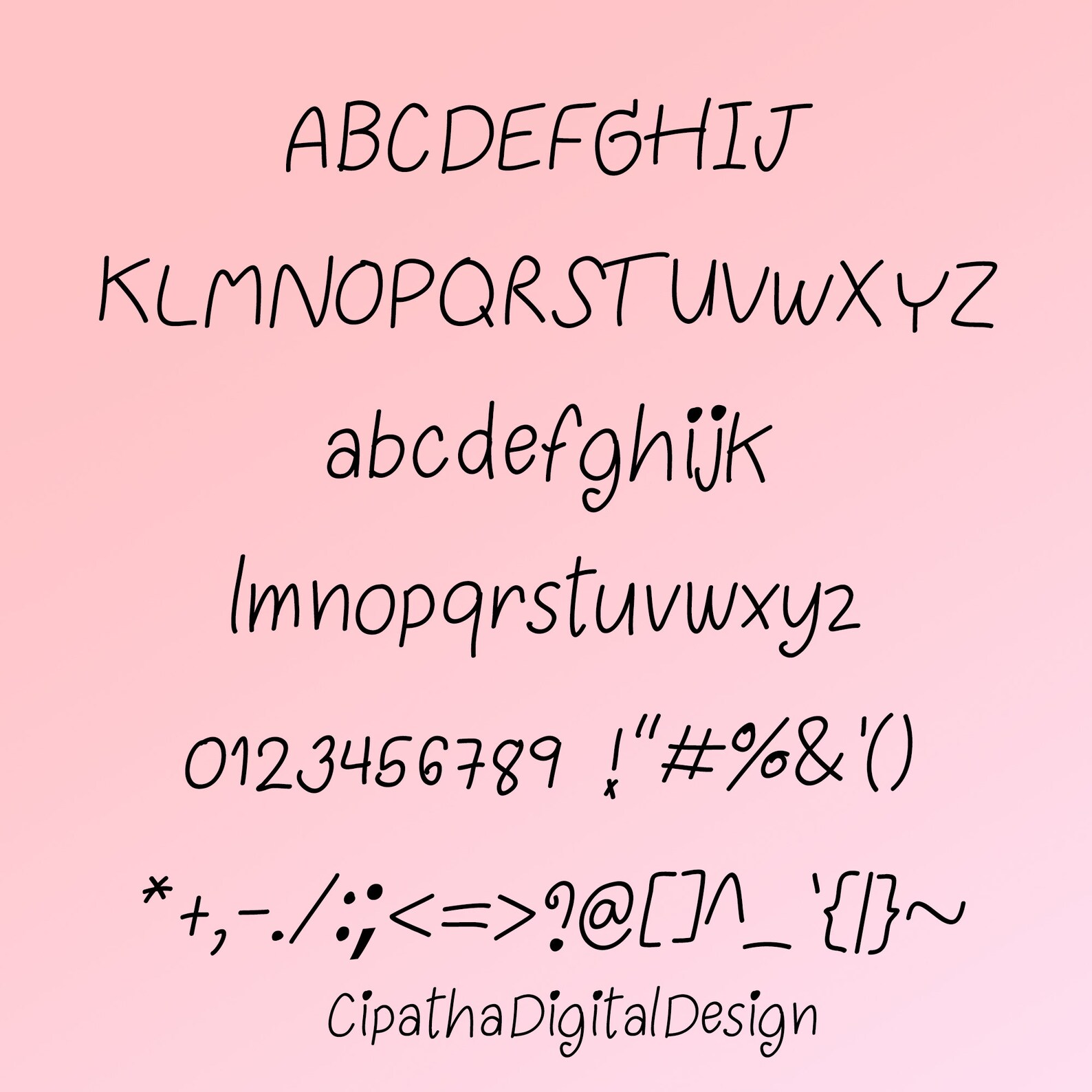 Handwriting Digital font download font Handwritten font | Etsy