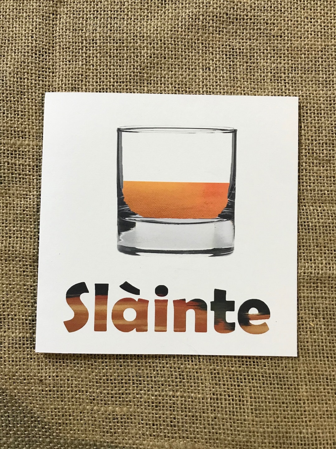 Slàinte Whisky Square Card Greetings Celebration Hogmanay Happy New ...