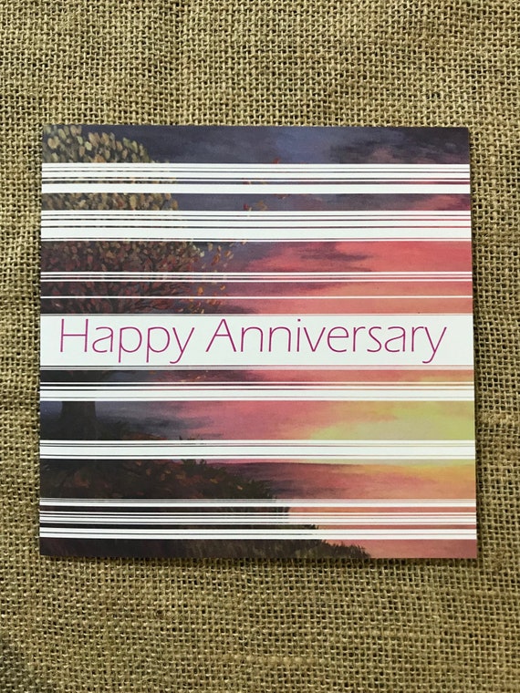 Happy Anniversary Greeting Card Square | Etsy