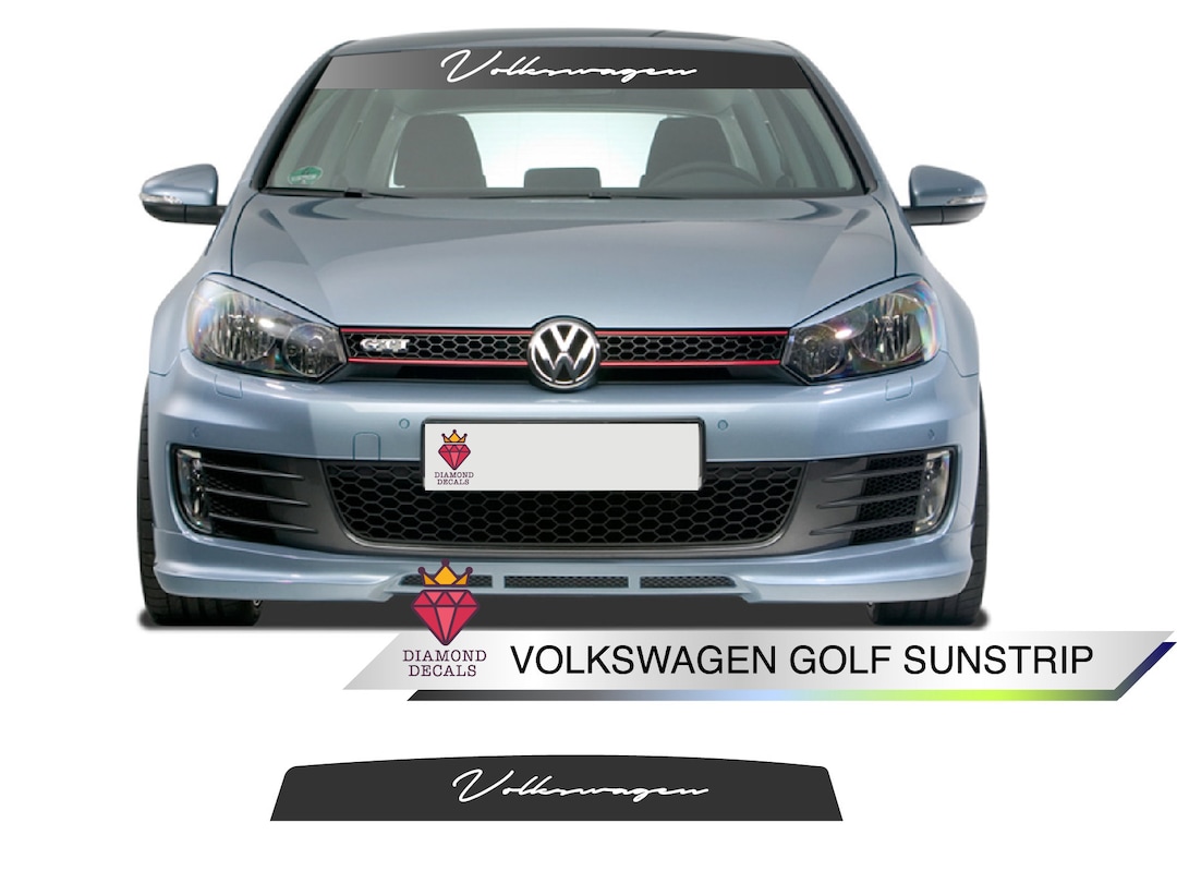 Fits Volkswagen Golf Sunstrip Sun Strip Any Year Vinyl - Etsy