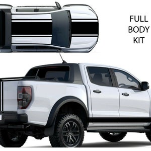 Fits Ford Ranger Graphics Kit Bonnet Roof Rear Side Stripes Decals ...