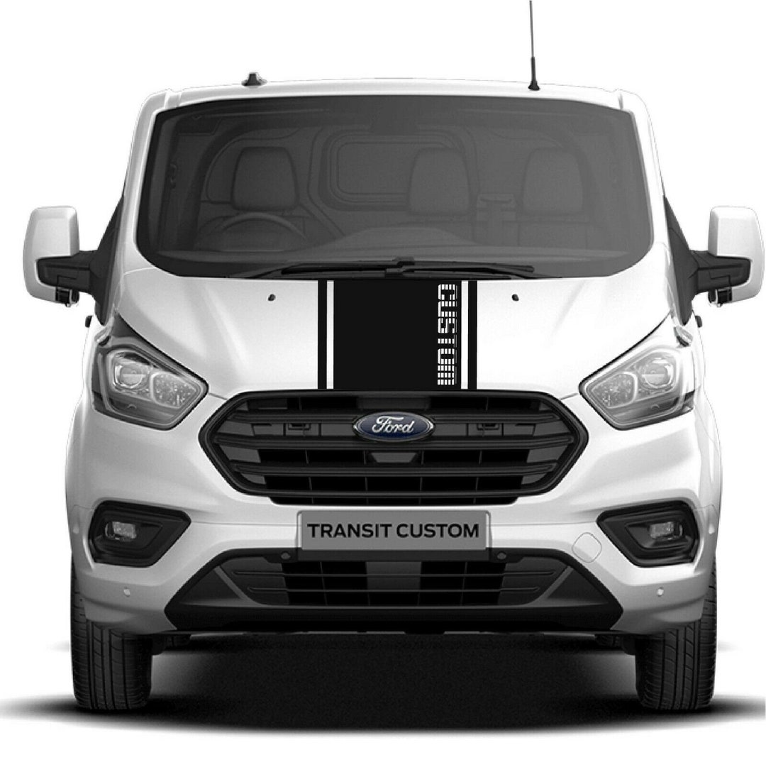Ford Transit Custom Bonnet Stripes Decal Any Colour Stickers - Etsy UK