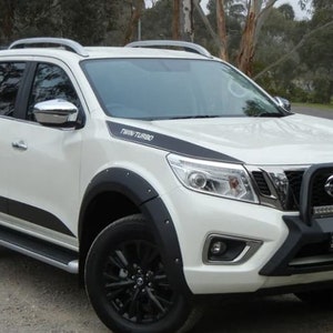 Fits Nissan Navara Side Bonnet Rear Stripe Decals Graphics Stickers Any ...