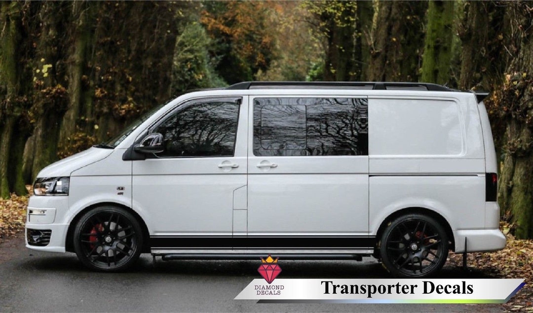 Fits Volkswagen Transporter Side Stripes T4 T5 T6 Camper Vinyl Graphics ...