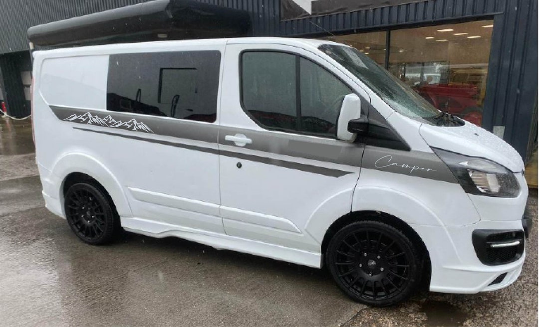 Transit Custom Side Stripes Decals Body Stripe Graphics M Sport Both ...
