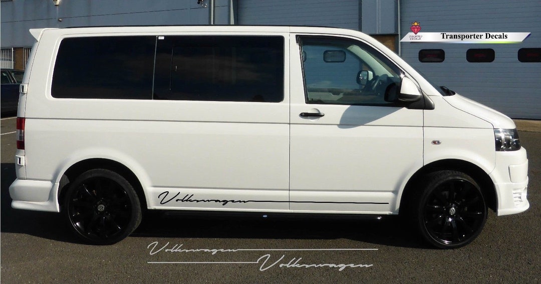 Fits Volkswagen Transporter Side Stripes T4 T5 T6 Camper Vinyl Graphics ...