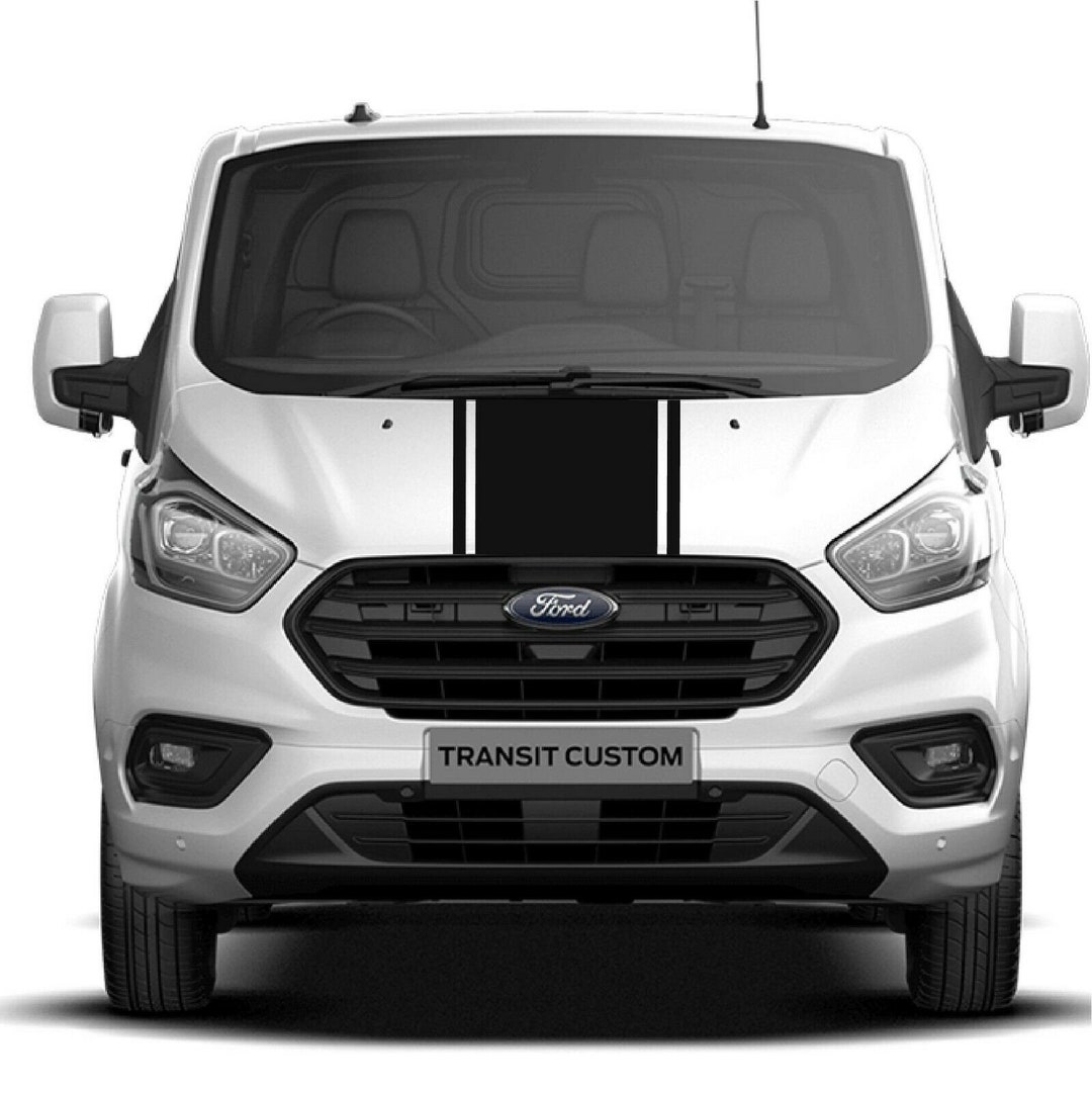 Ford Transit Custom Bonnet Stripes Decal Any Colour Stickers - Etsy