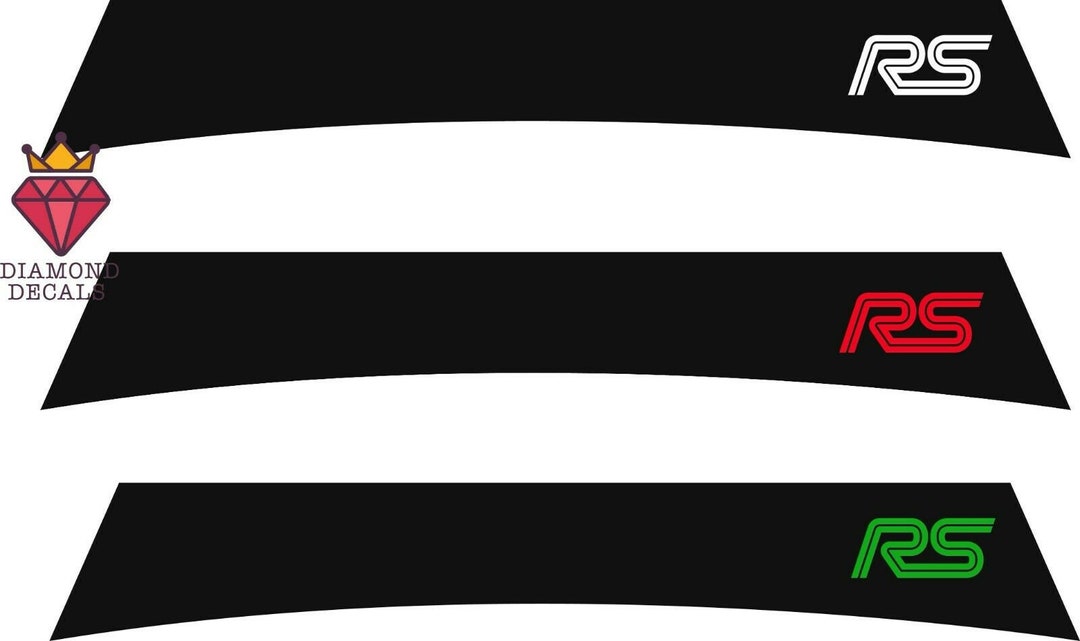 Transit Custom RS Edition Sunstrip Sun Strip Vinyl Graphics Decals ...