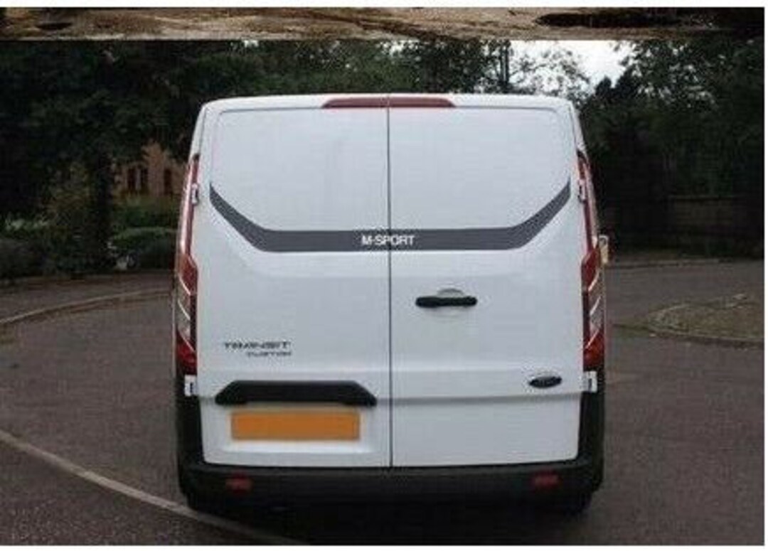 Ford Transit Custom M Sport Rear Door Stripe Decal Any Colour Stickers ...