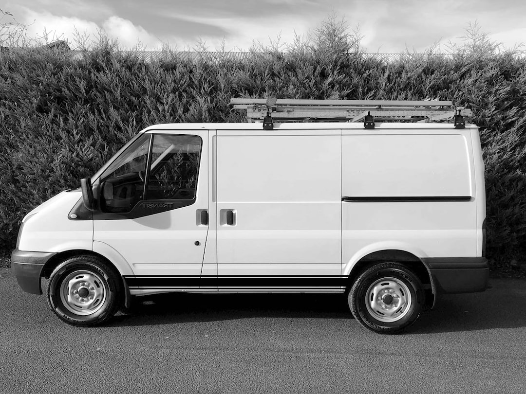 Ford Transit Mk6 Mk7 Side Stripes Decal Any Colour Stickers LWB SWB ...