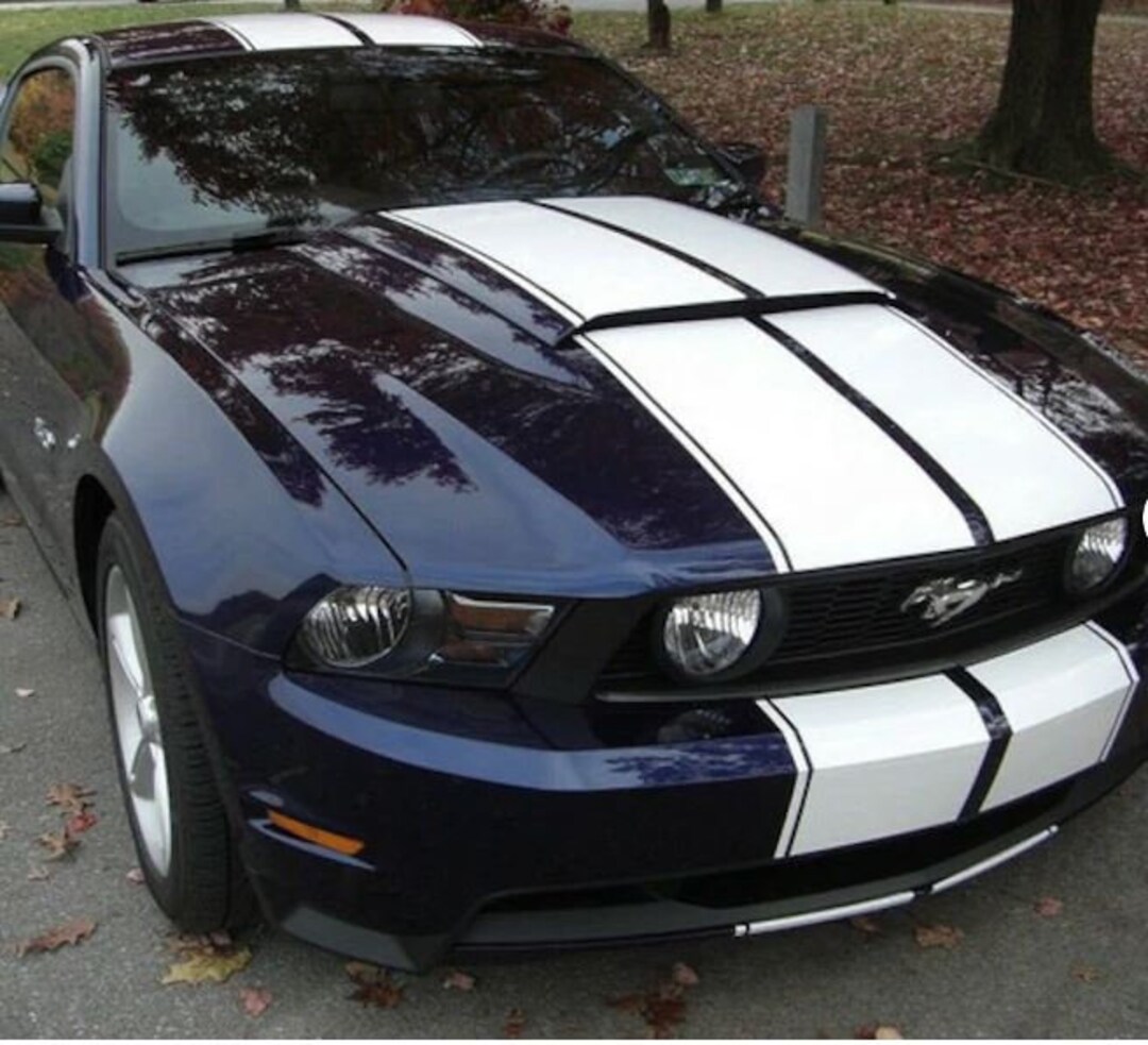 Ford Mustang Bonnet Stripes Decal Any Colour Stickers Graphics - Etsy