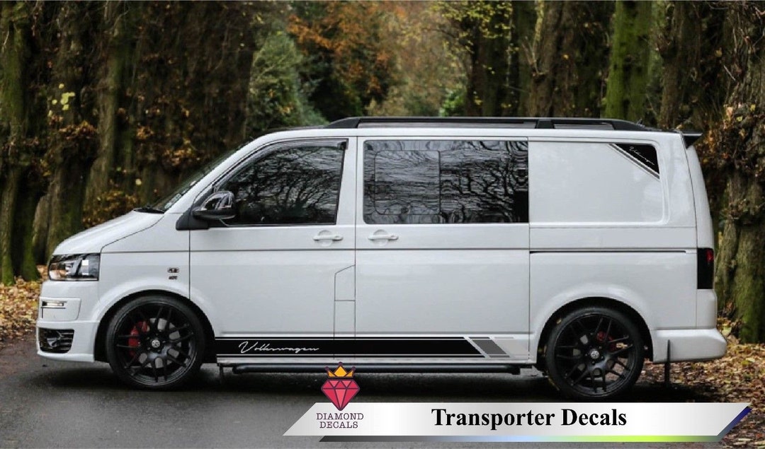 Fits Volkswagen Transporter Side Stripes T4 T5 T6 Camper Vinyl Graphics ...