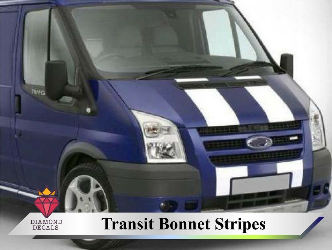 Ford Transit Mk6 Mk7 Bonnet Viper Stripes Decal Any Colour Stickers - Etsy