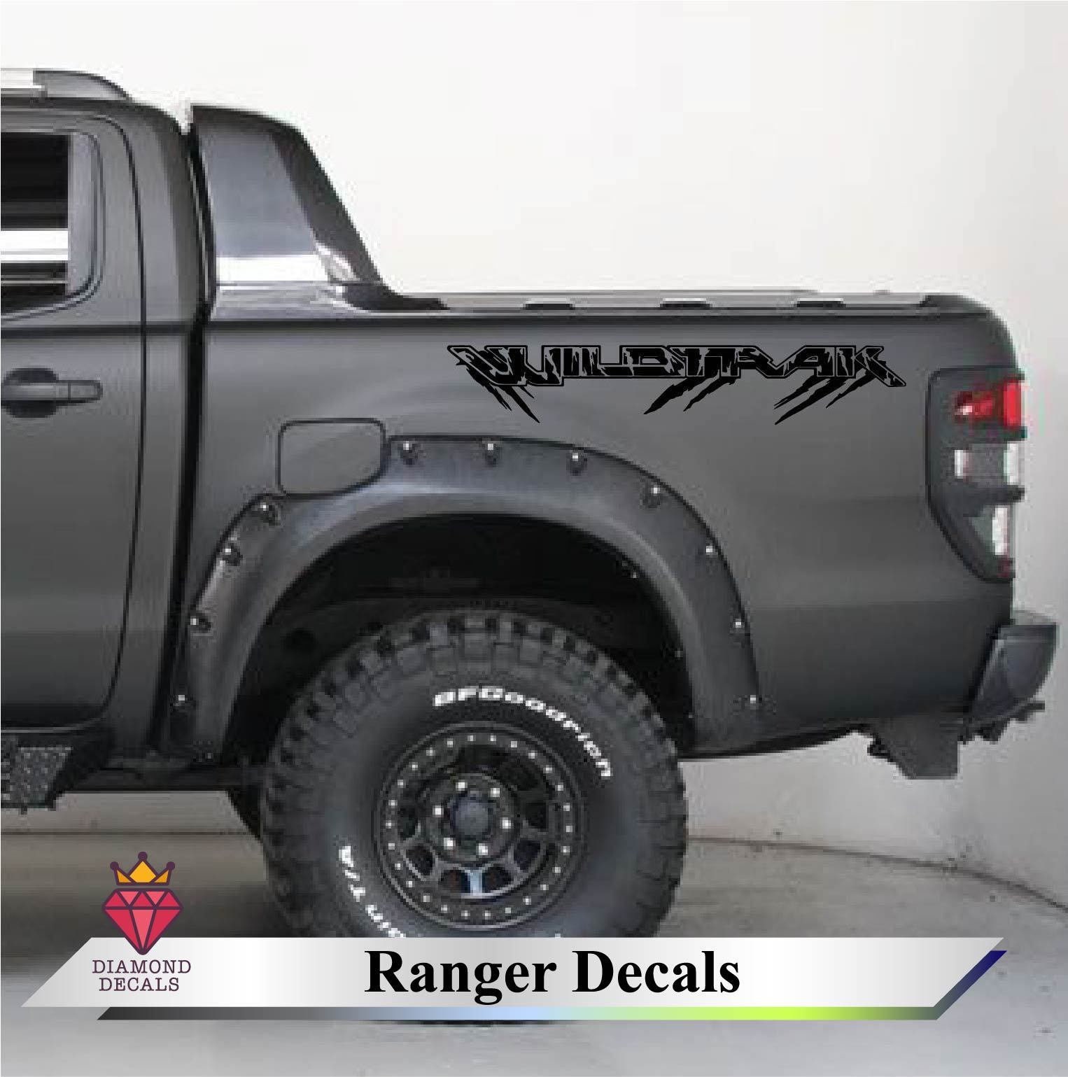 Ford Ranger Ranger Wildtrak Side Bed Decals Next Day Delivery Any ...