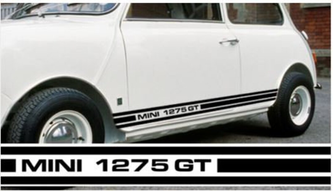 Fits Mini Cooper Side Stripes Decal Any Colour Stickers Graphics Both ...