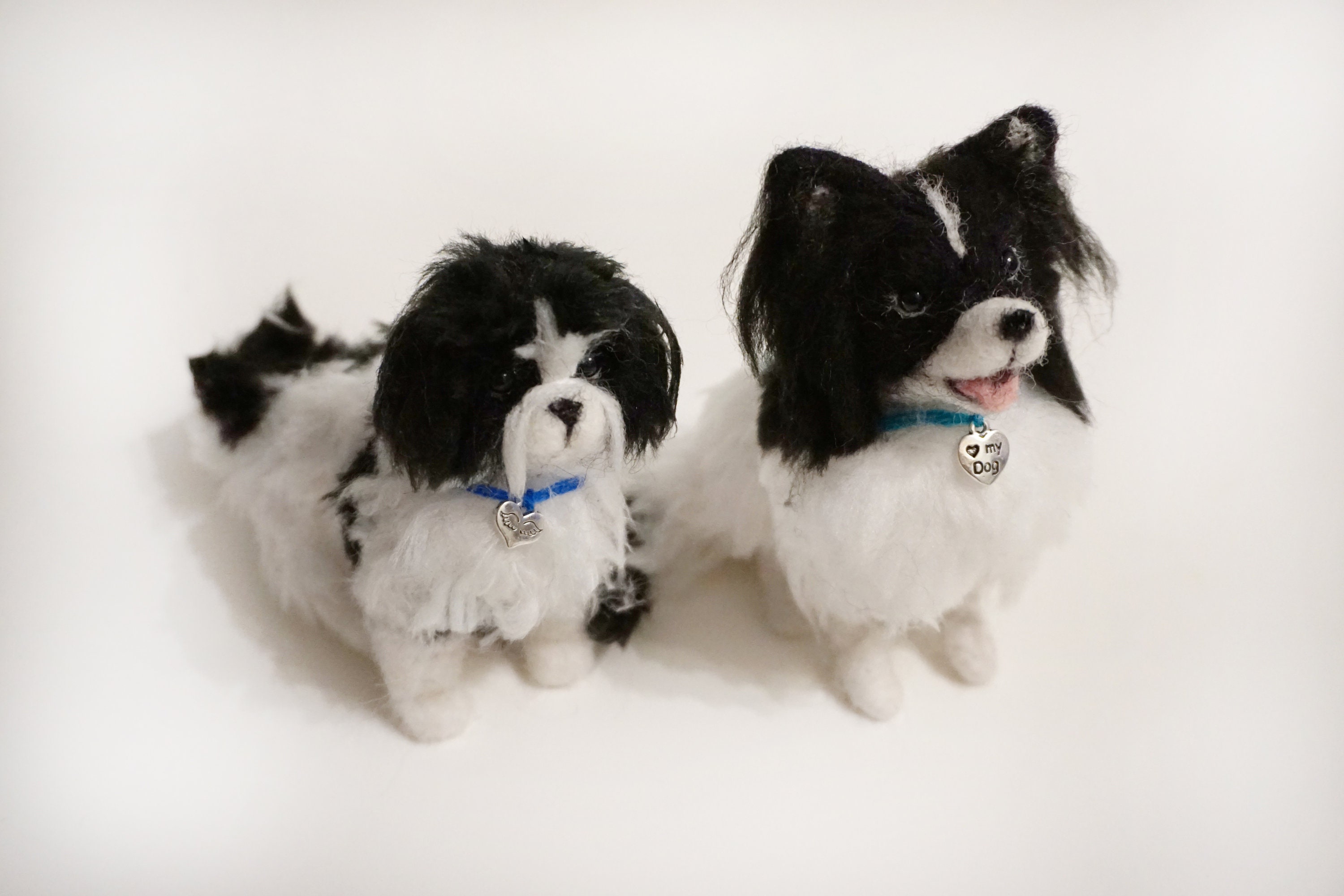 Wool felt dog portrait Custom pet memorial Shih tzu Dog lover | Etsy