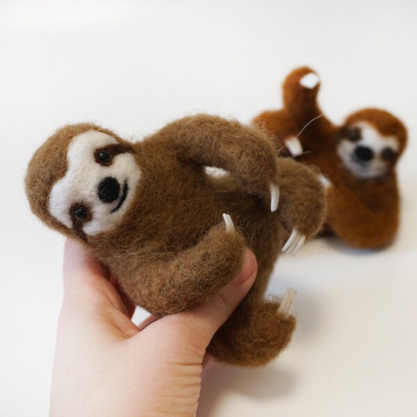 Felted Sloth - Etsy