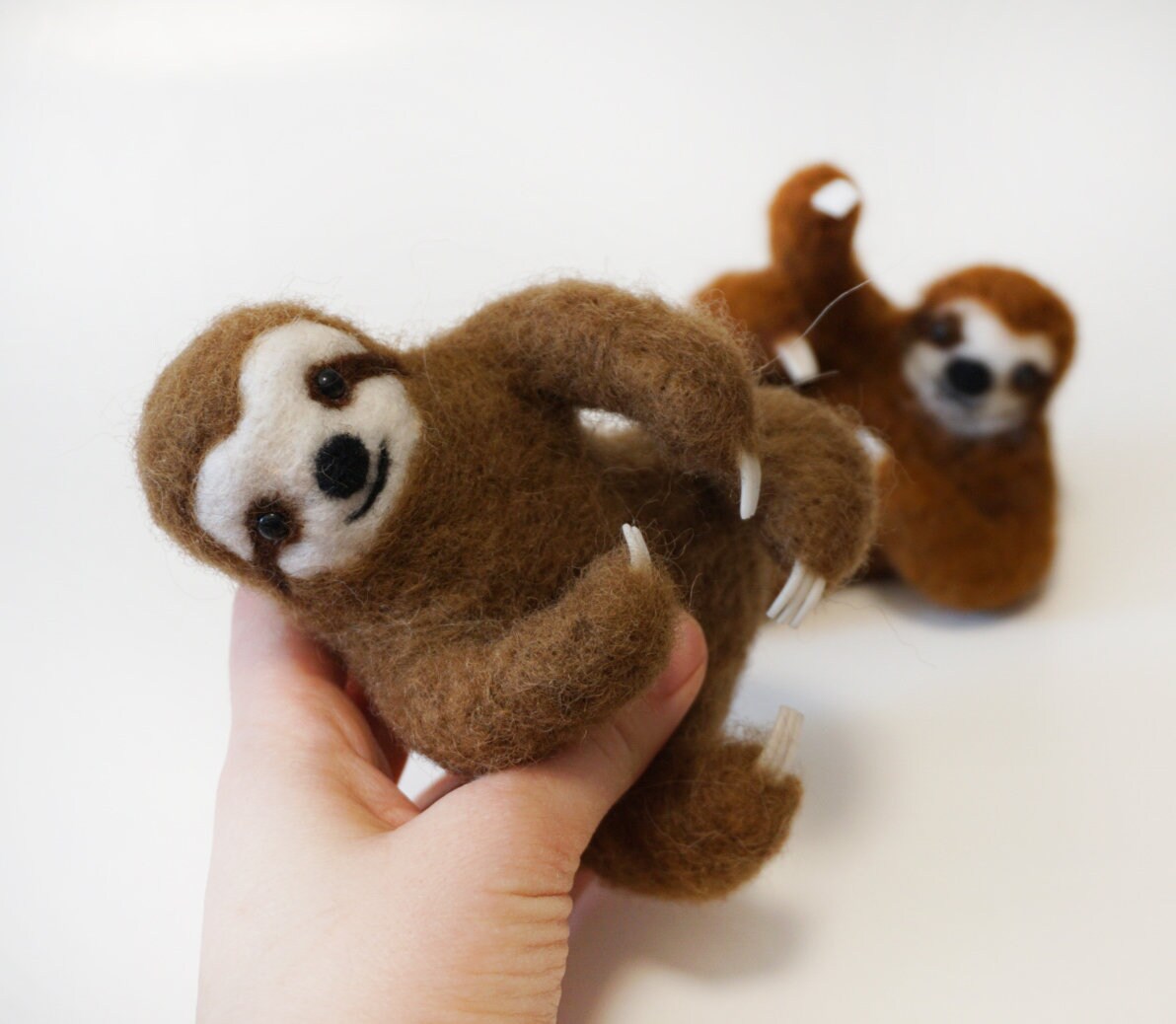 Sloth Gifts Spirit Animal Sloth Ornament Needle Felt Sloth - Etsy