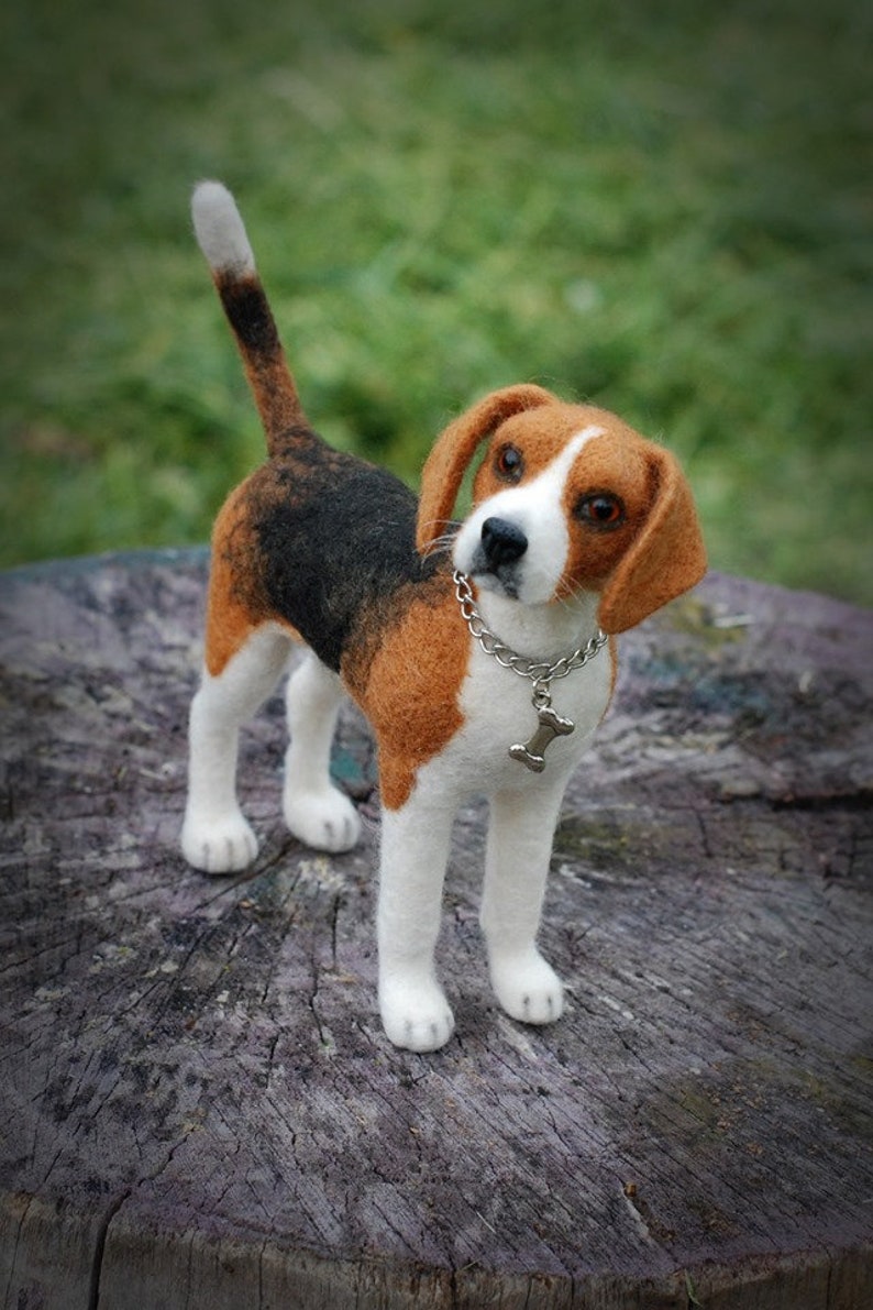 Beagle Gifts Felted Dog Miniature Needle Felted Animals Dog - Etsy