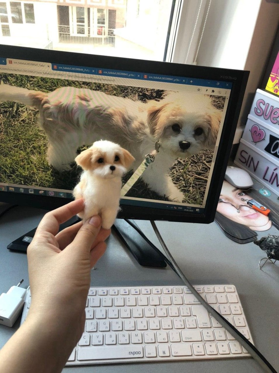 Dog memorial gift Plush dog Pet loss Dog remembrance | Etsy